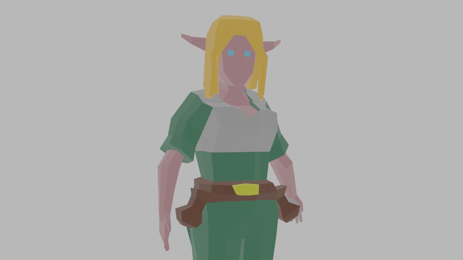 3D Low Poly Fantasy Elve Character Rigged Unity - TurboSquid 2164851