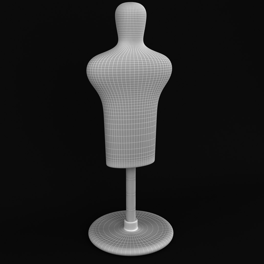 3d model punching dummy