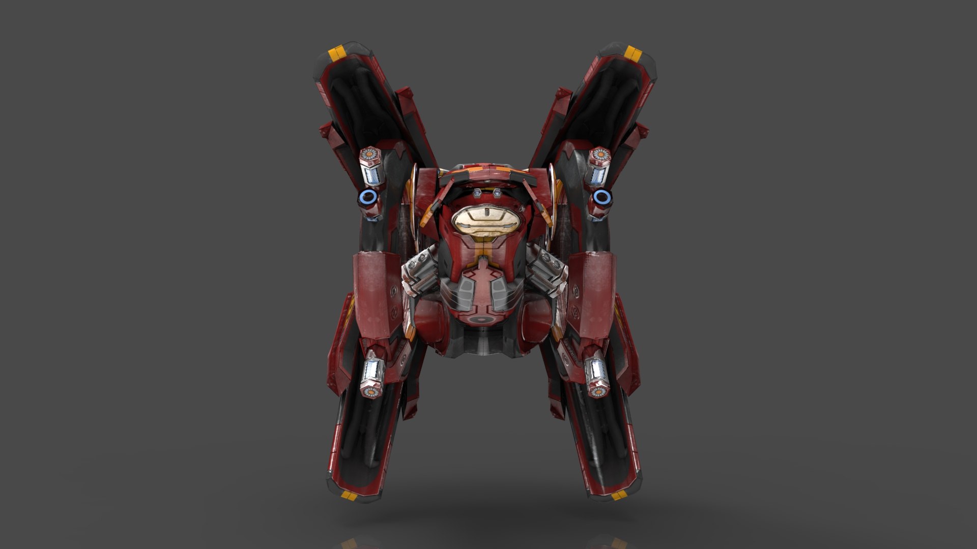 Manga Drone 3d Model