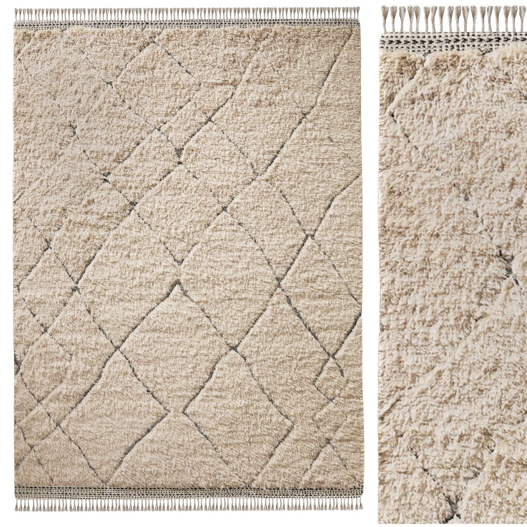 3D DARI WOOL RUG Model - TurboSquid 2185350