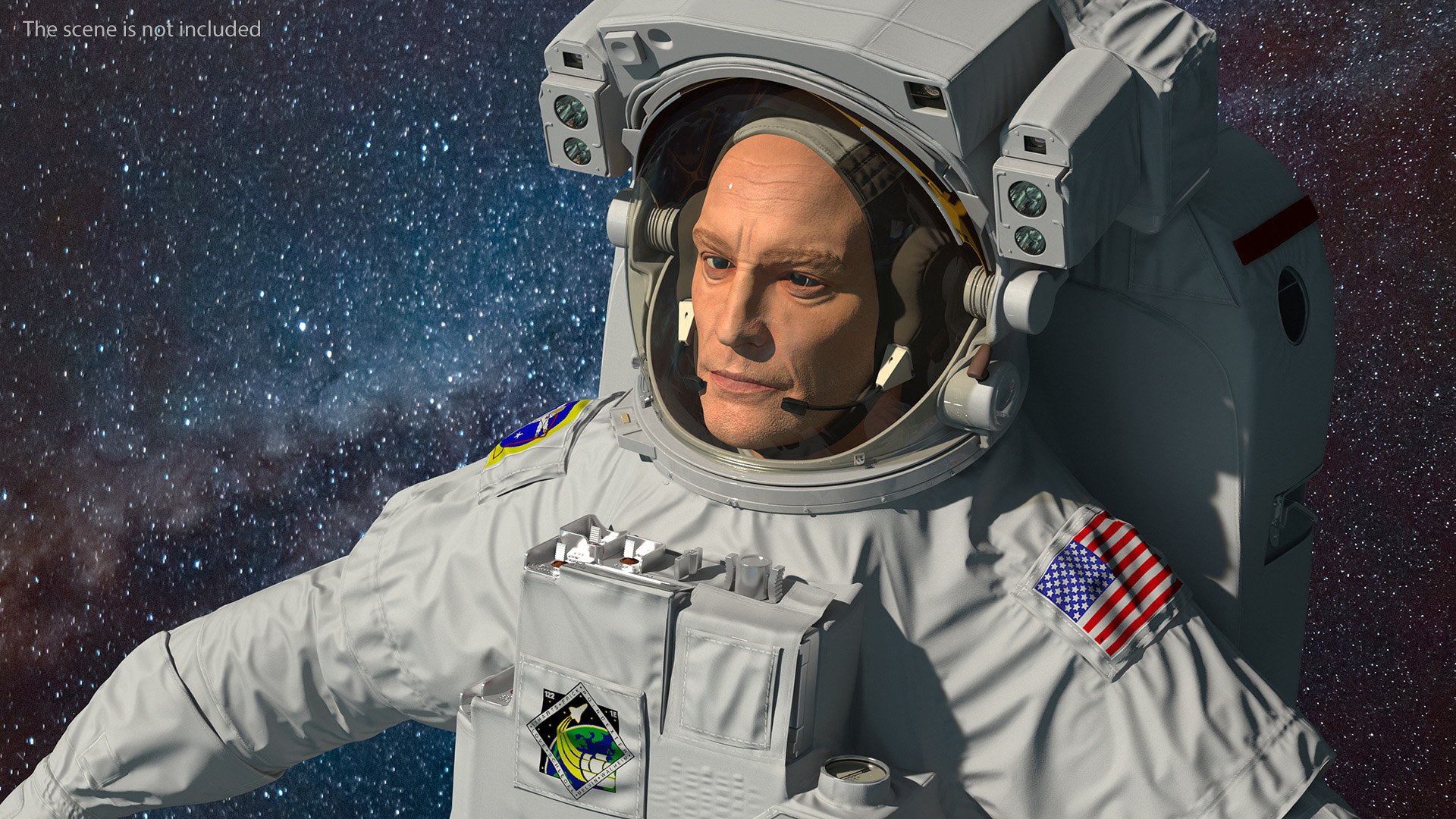 Astronaut Wearing Extravehicular Mobility Unit 3D Model - TurboSquid ...