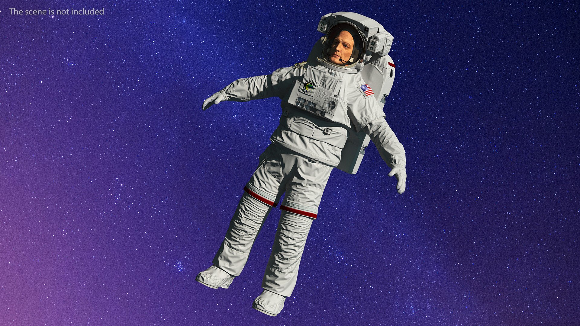 Astronaut Wearing Extravehicular Mobility Unit 3D Model - TurboSquid ...