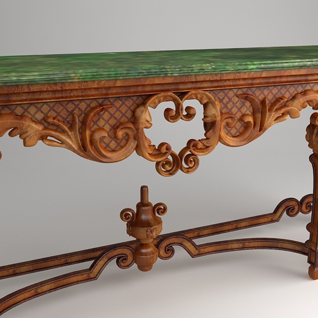 classical table 3d model