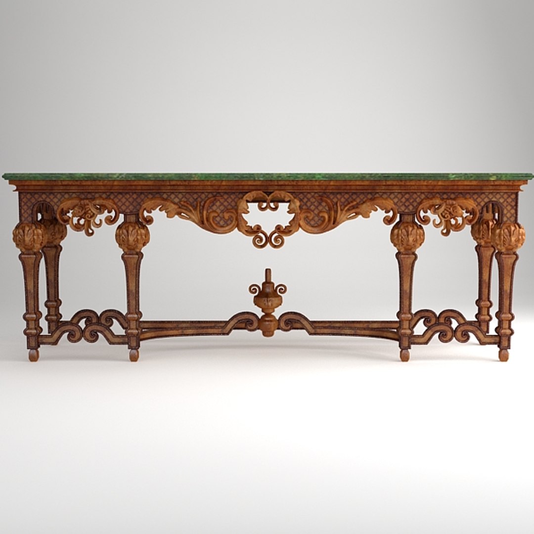 classical table 3d model