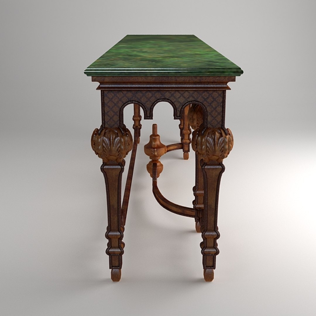 classical table 3d model