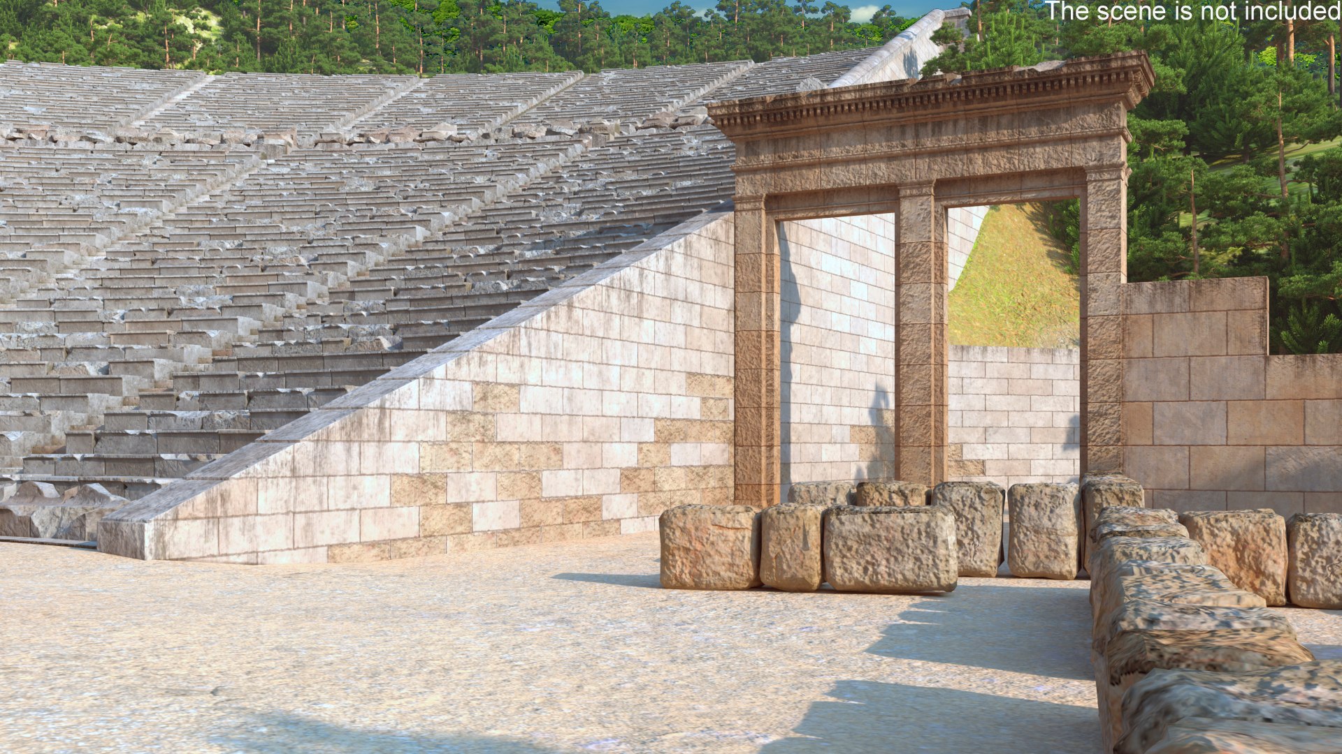 3D Model Ancient Amphitheater Of Epidaurus - TurboSquid 2283338