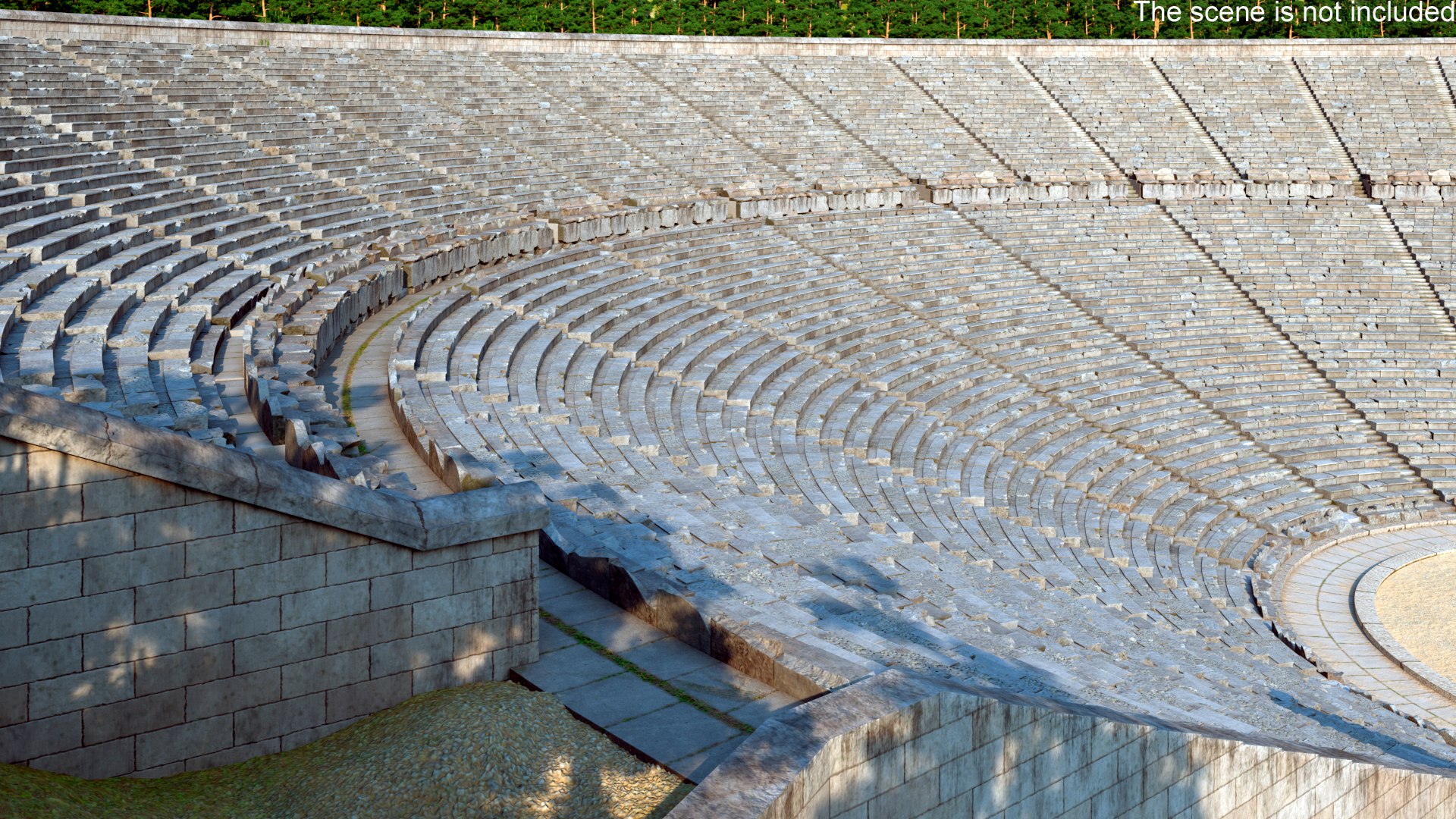 3D Model Ancient Amphitheater Of Epidaurus - TurboSquid 2283338