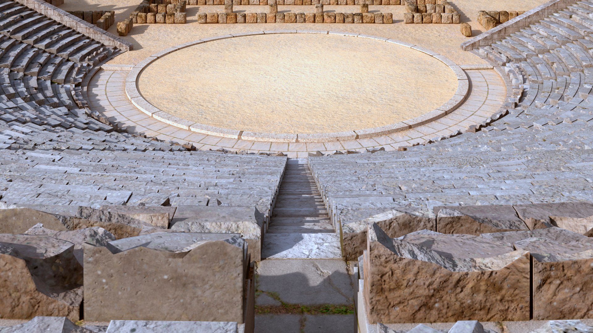 3D Model Ancient Amphitheater Of Epidaurus - TurboSquid 2283338