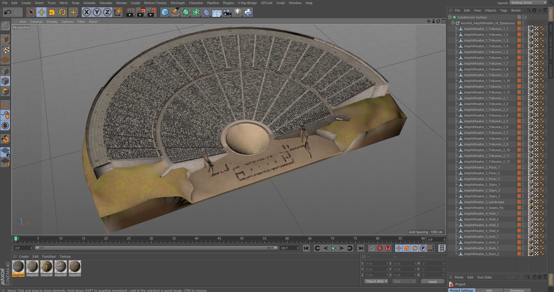 3D Model Ancient Amphitheater Of Epidaurus - TurboSquid 2283338