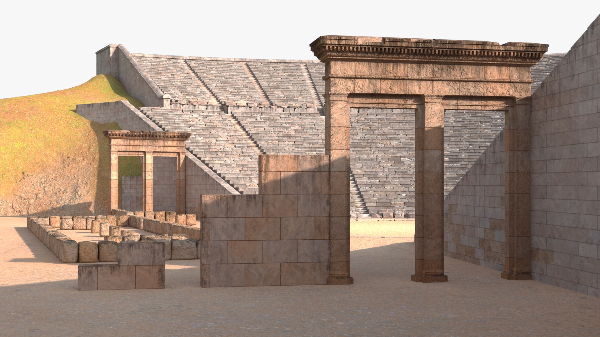 3D Model Ancient Amphitheater Of Epidaurus - TurboSquid 2283338