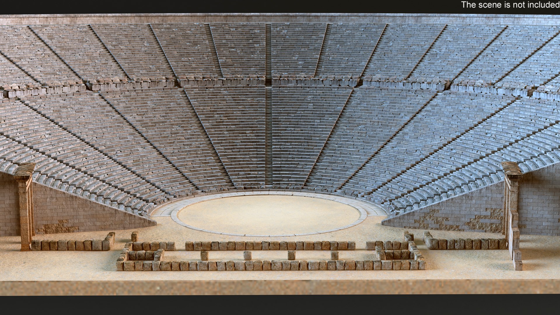 3D Model Ancient Amphitheater Of Epidaurus - TurboSquid 2283338