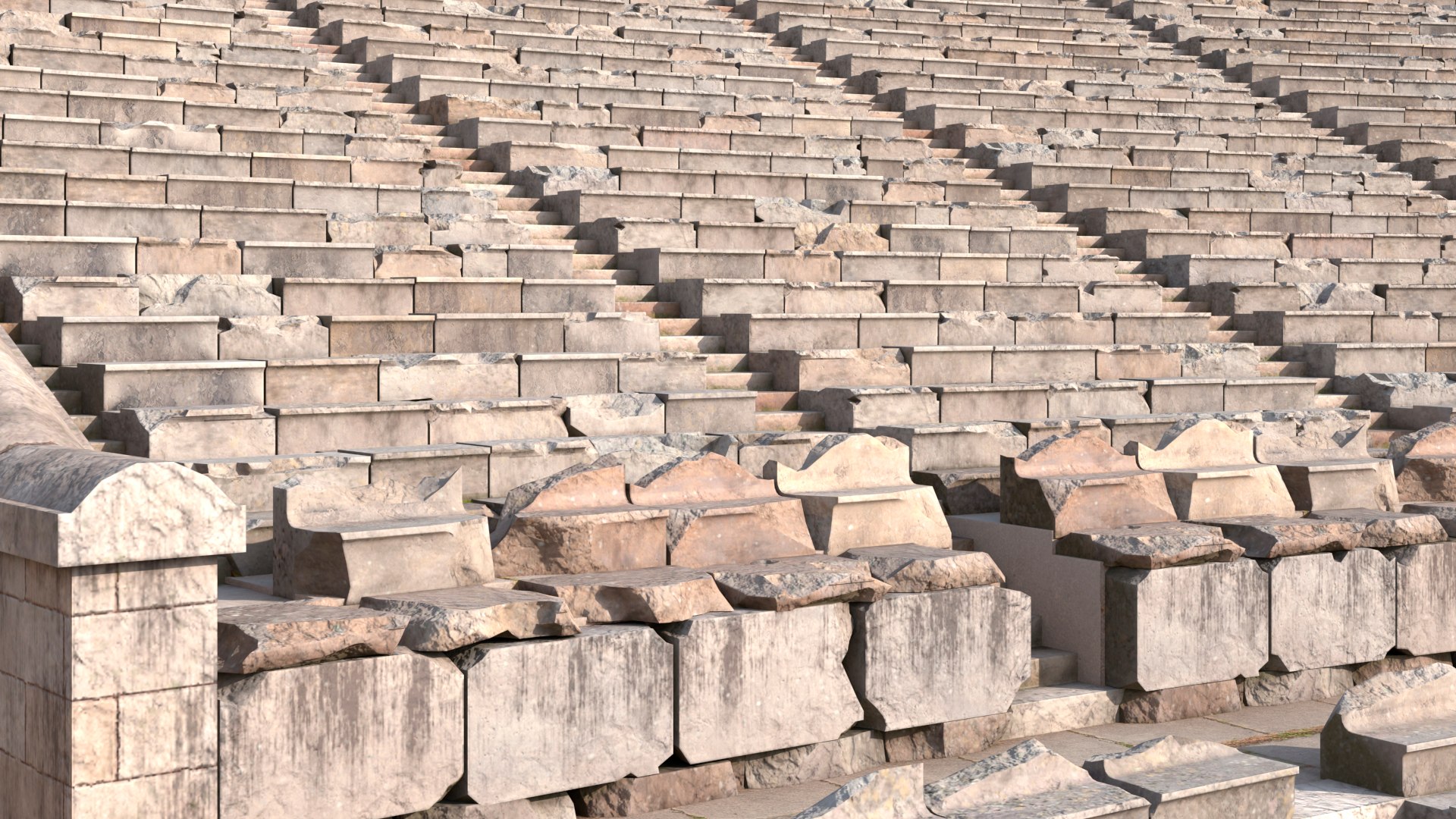 3D Model Ancient Amphitheater Of Epidaurus - TurboSquid 2283338