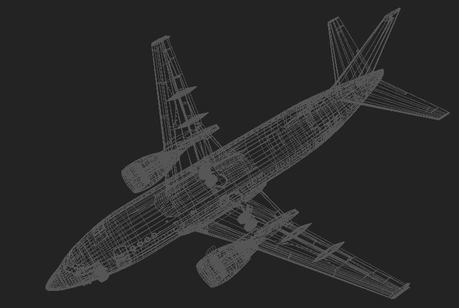 Accurate B 737-500 3d Model