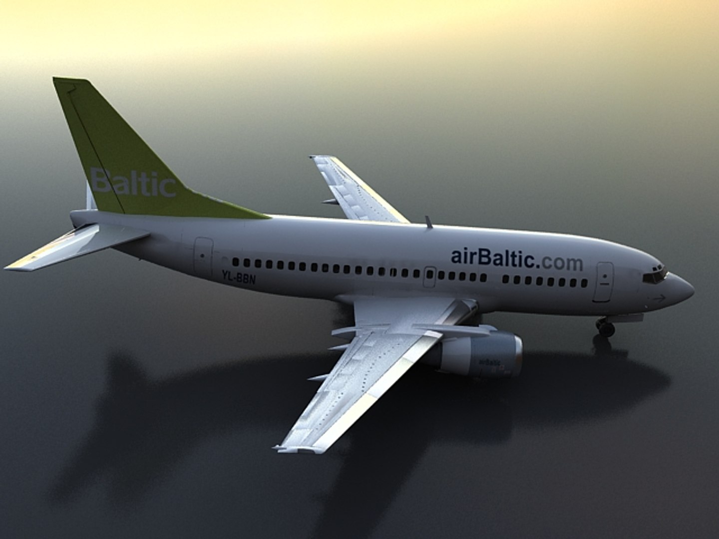 Accurate B 737-500 3d Model