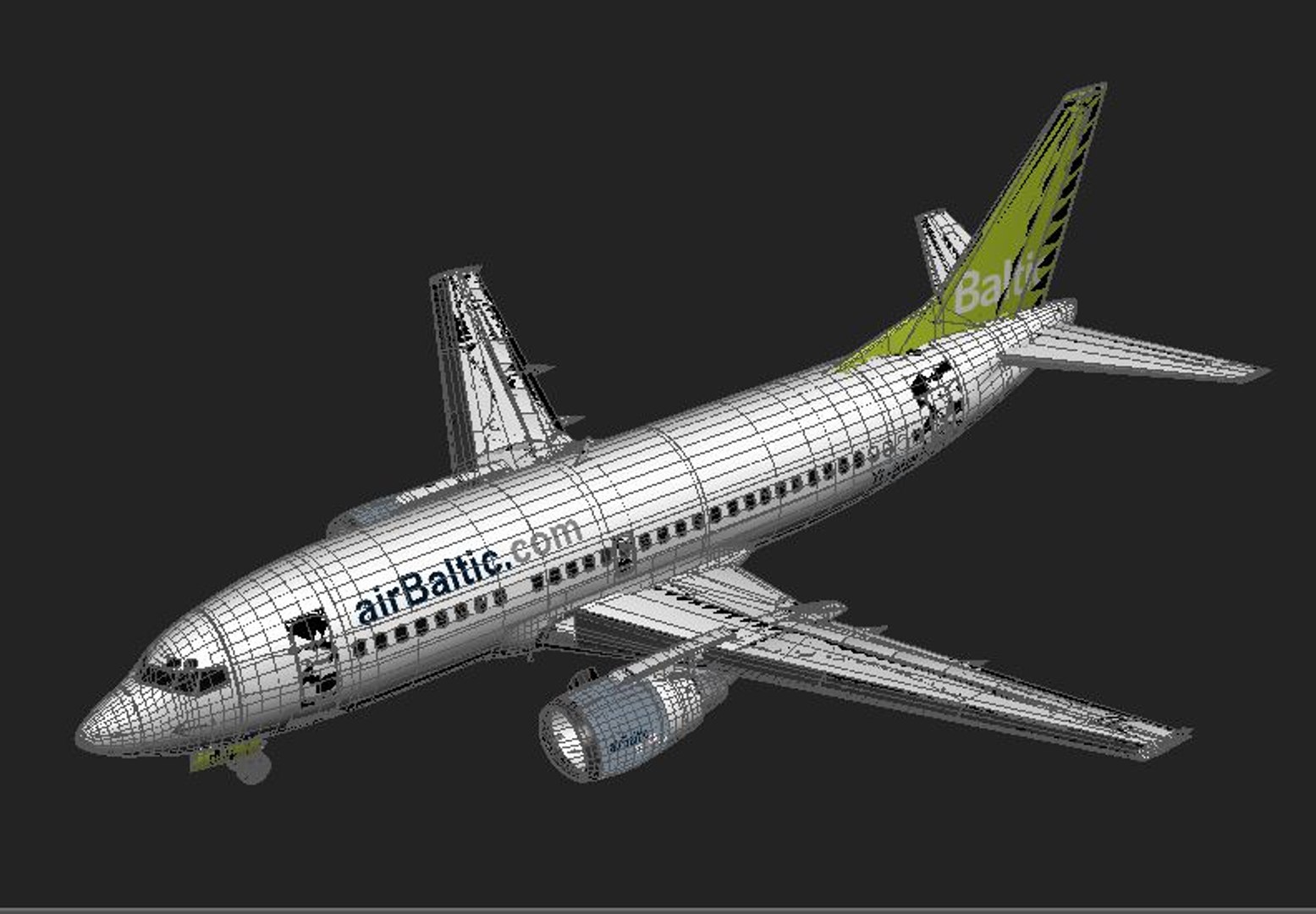 Accurate B 737-500 3d Model