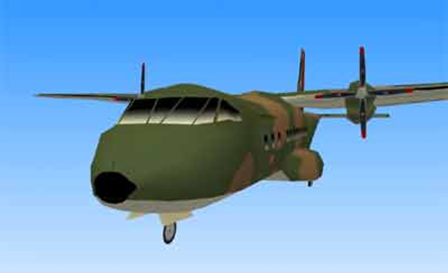 Casa C-235 Realtime 3d Model