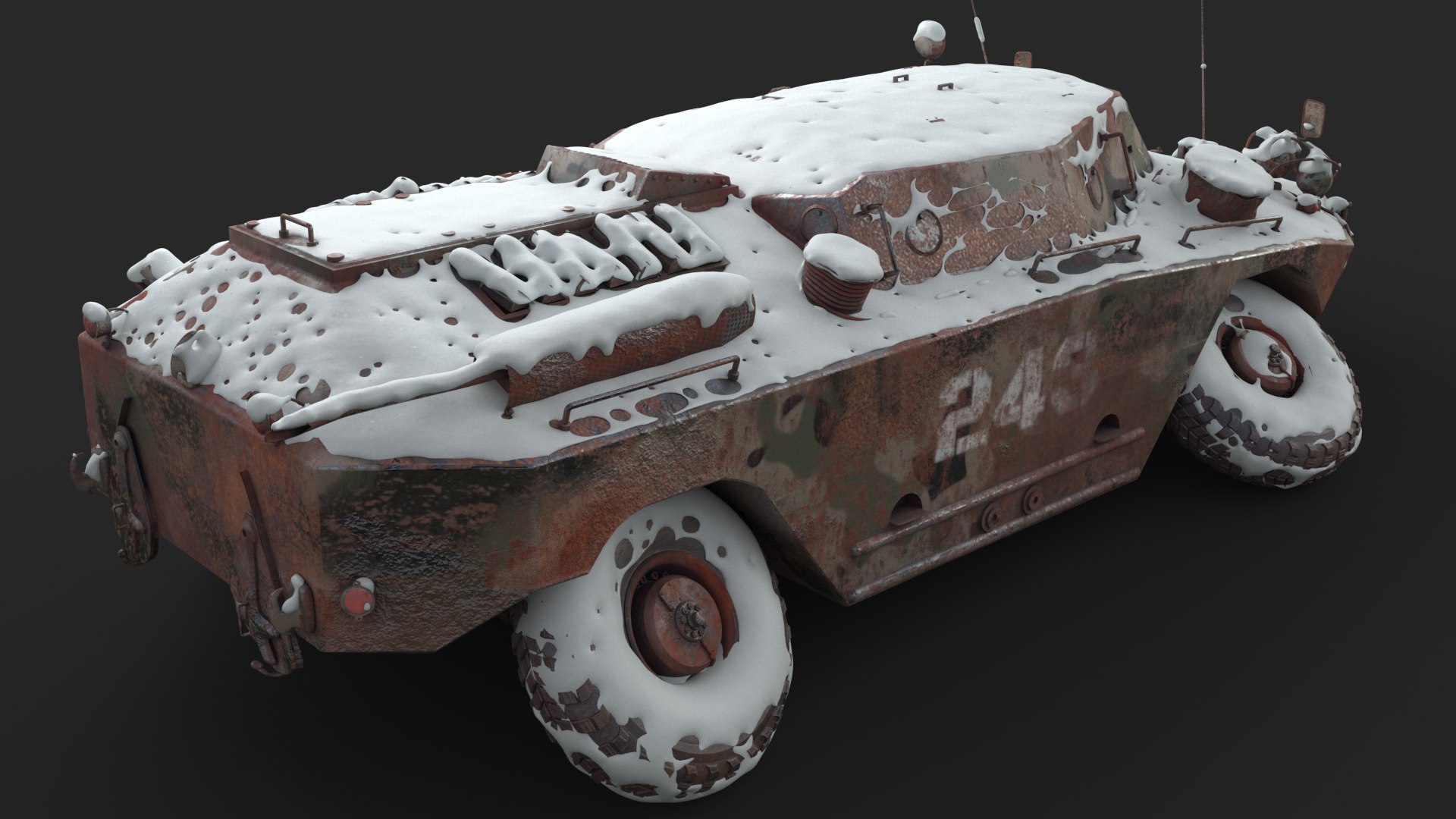 FUG OT 65 Destroyed Snow 3D Model - TurboSquid 1998754