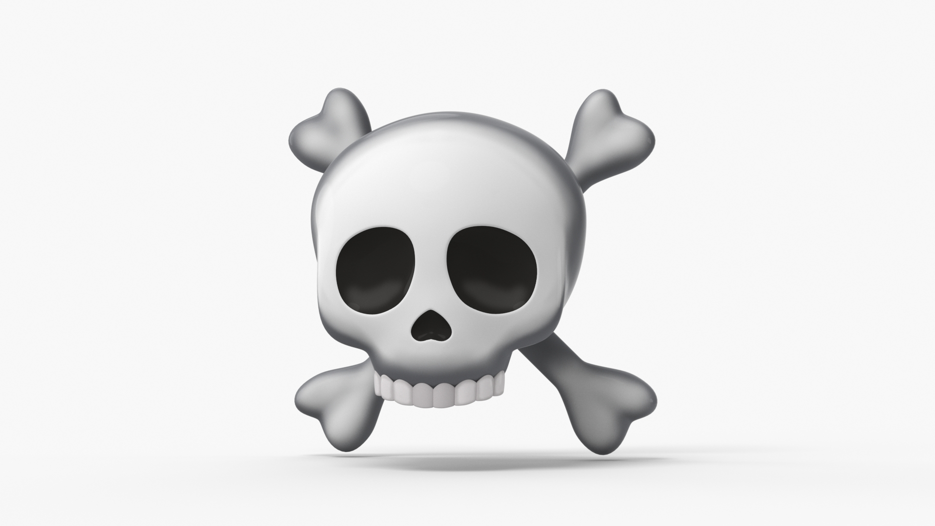 Emoji Skull And Crossbones 3D Model - TurboSquid 2240520