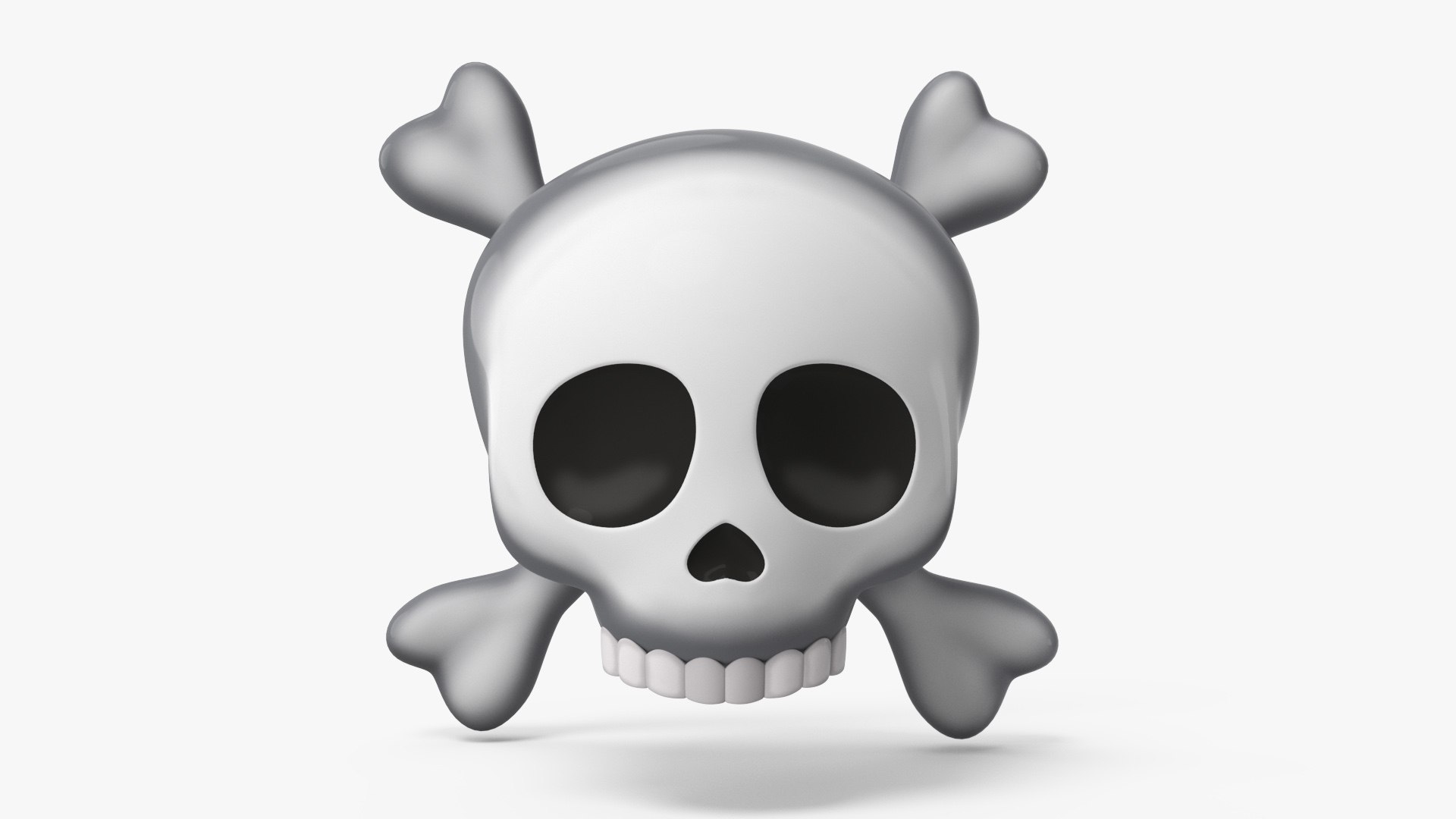 Emoji Skull And Crossbones 3D Model - TurboSquid 2240520