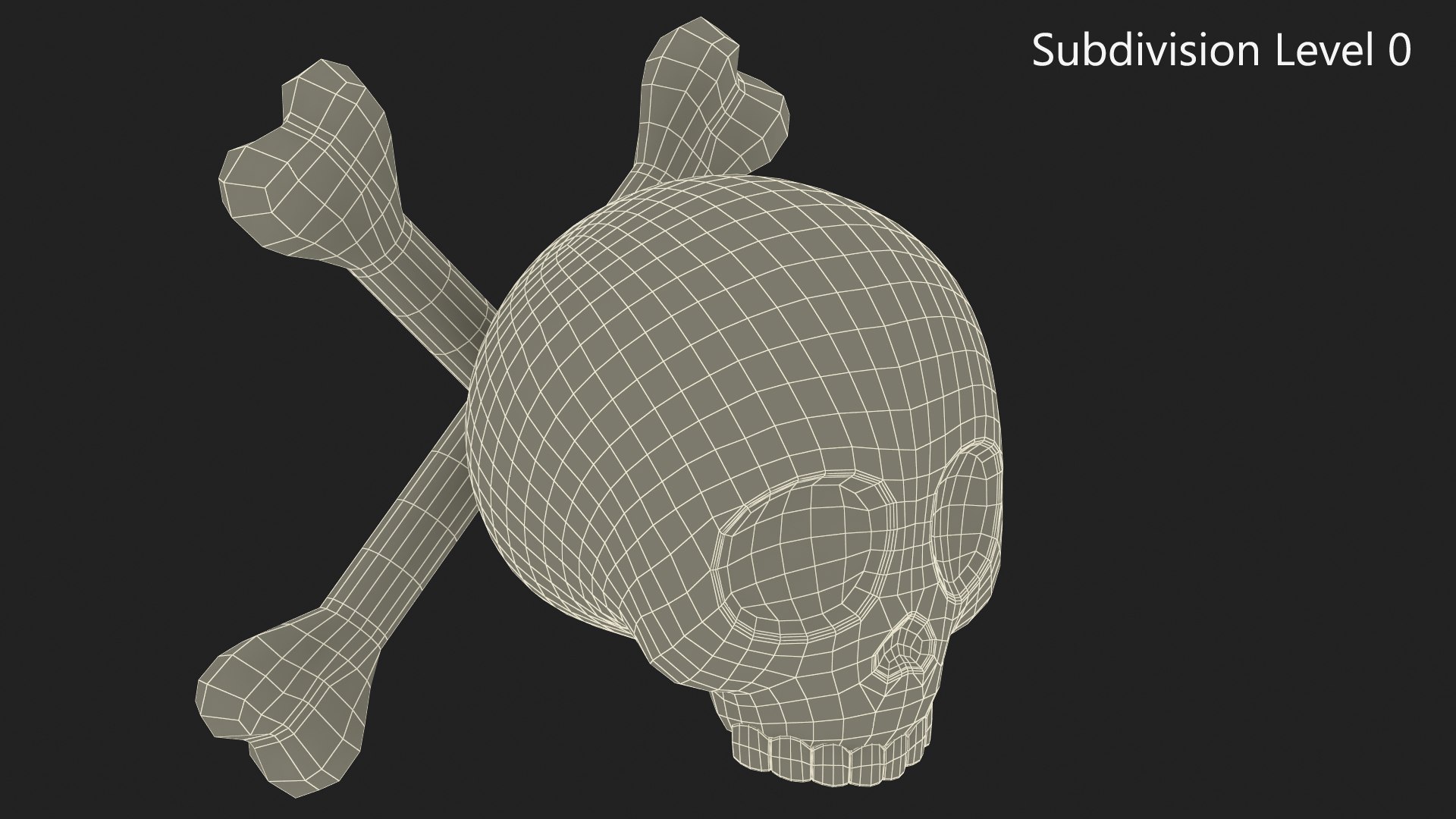 Emoji Skull And Crossbones 3D Model - TurboSquid 2240520