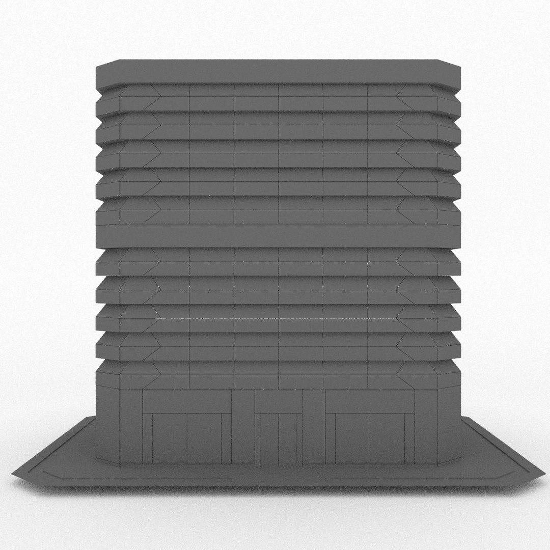 Office Build 27 3d Model