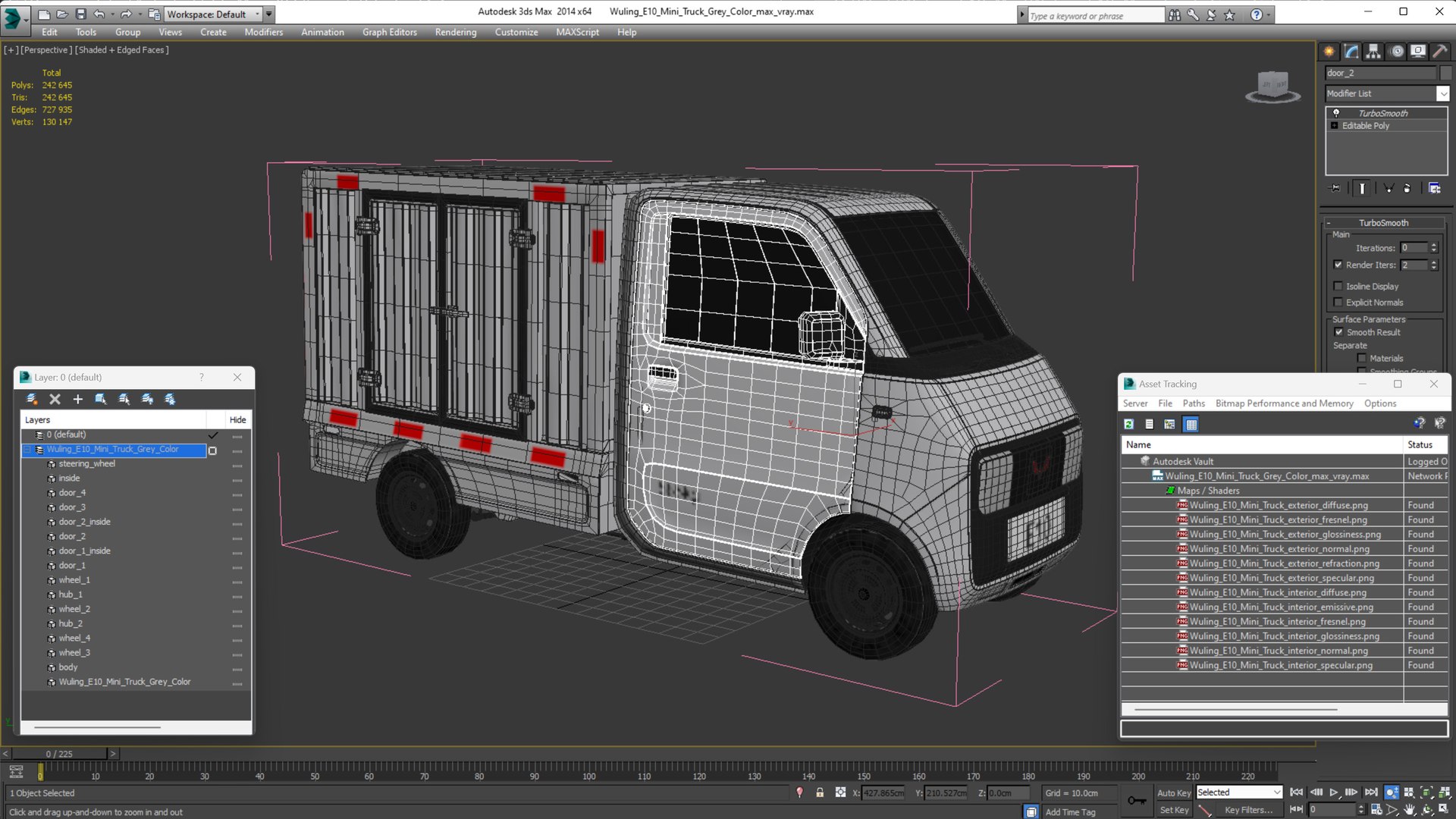 3D Wuling E10 Mini Truck Grey Color - TurboSquid 2157011