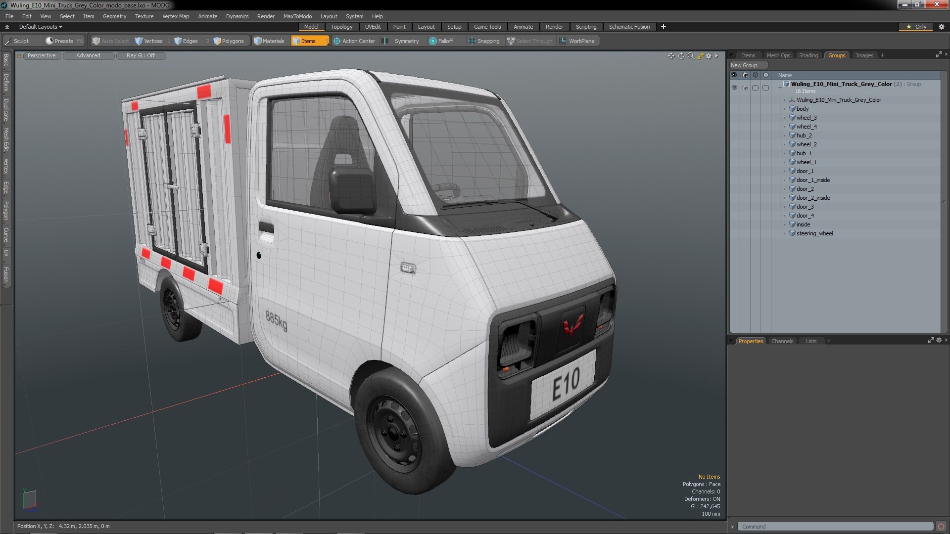 3D Wuling E10 Mini Truck Grey Color - TurboSquid 2157011