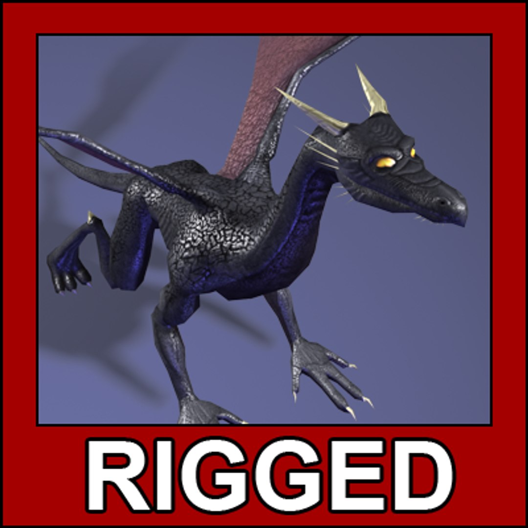 Dragon Normal Mapped 3d Model