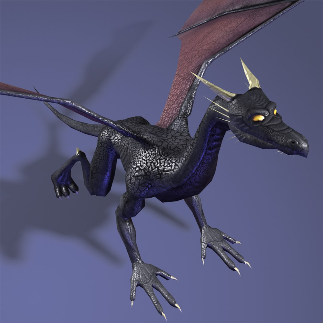 Dragon Normal Mapped 3d Model