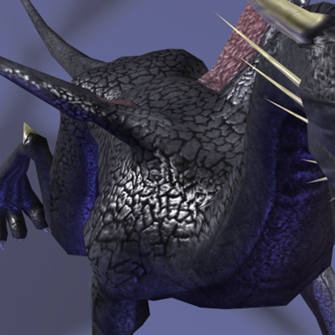 Dragon Normal Mapped 3d Model