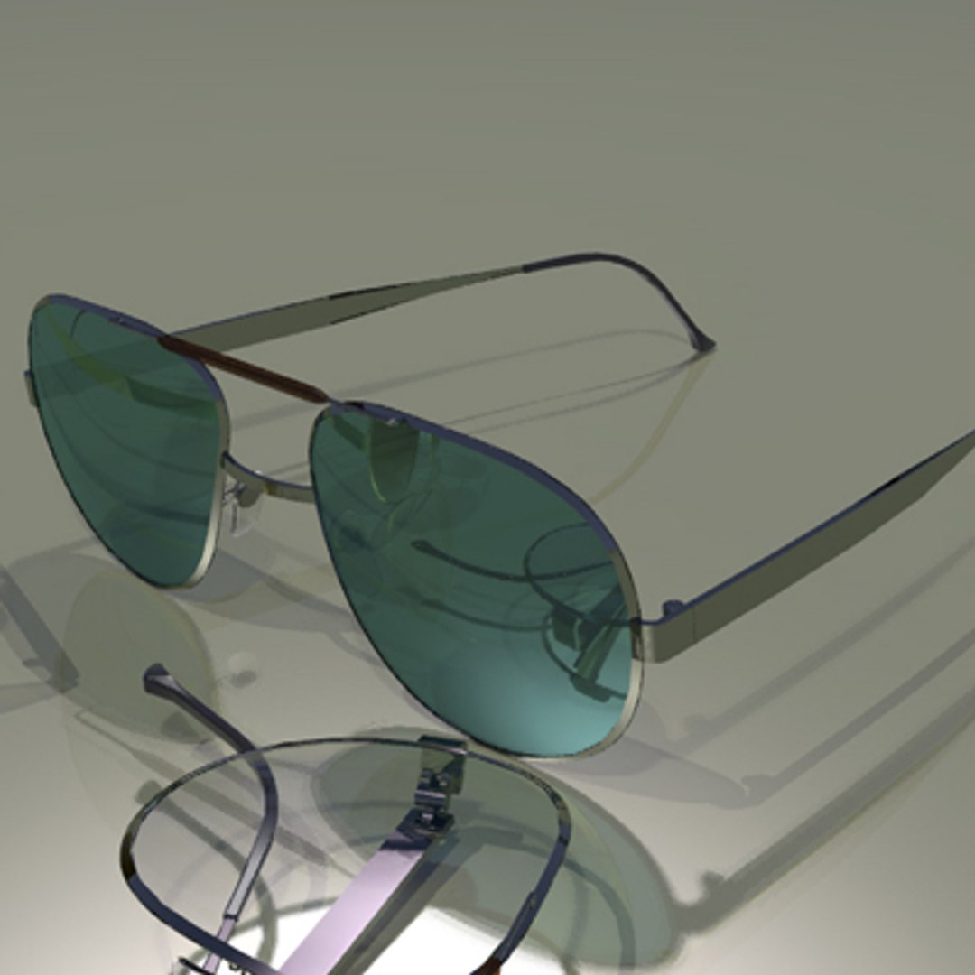 Styled Glasses 3d Model