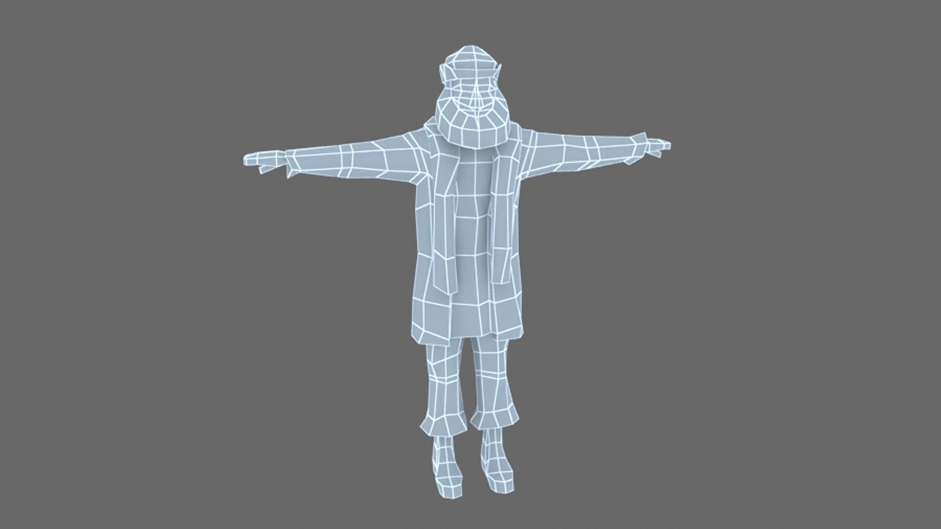 3D Low Poly Hobo Character Model - TurboSquid 1916321