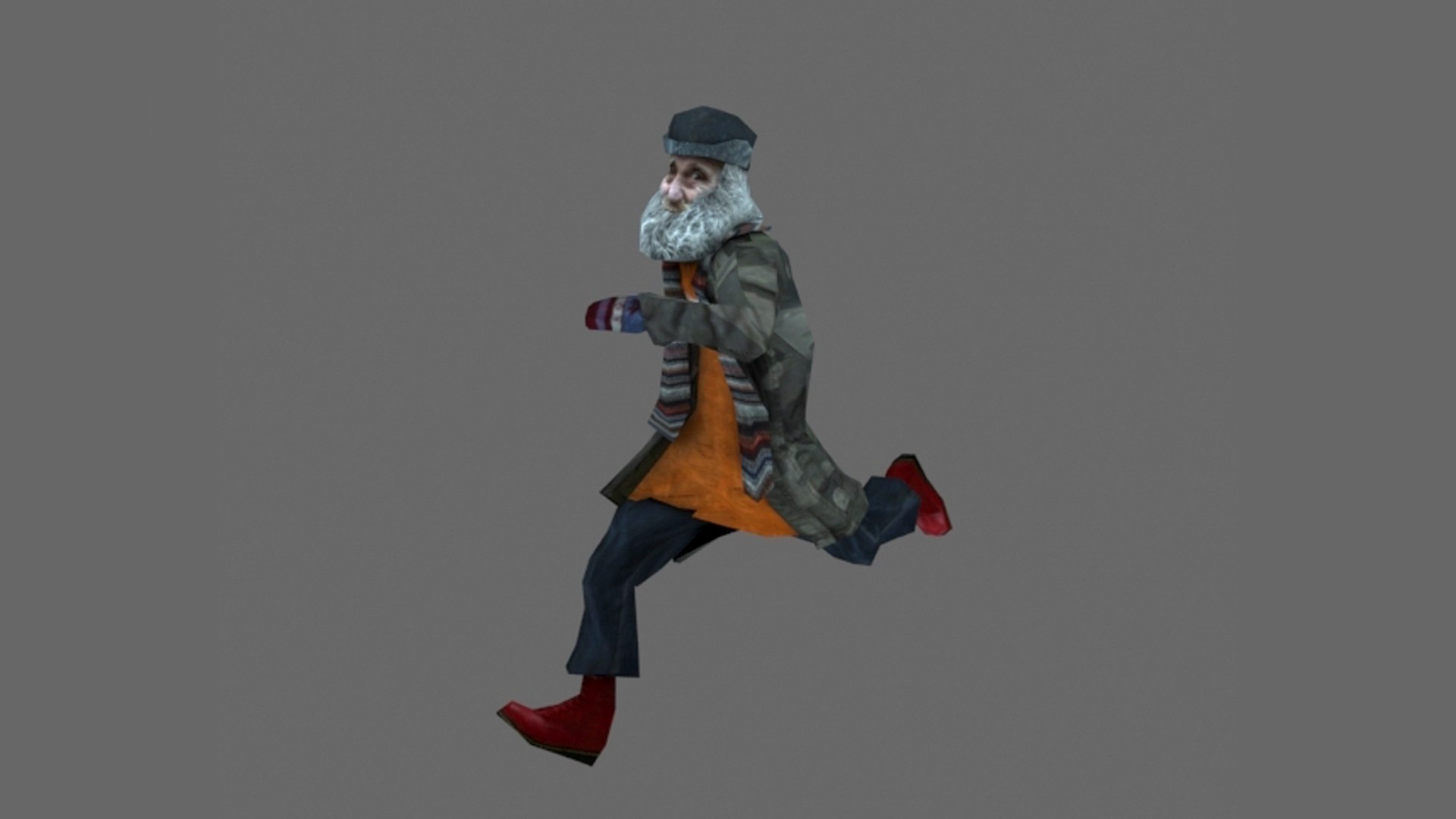 3D Low Poly Hobo Character Model - TurboSquid 1916321