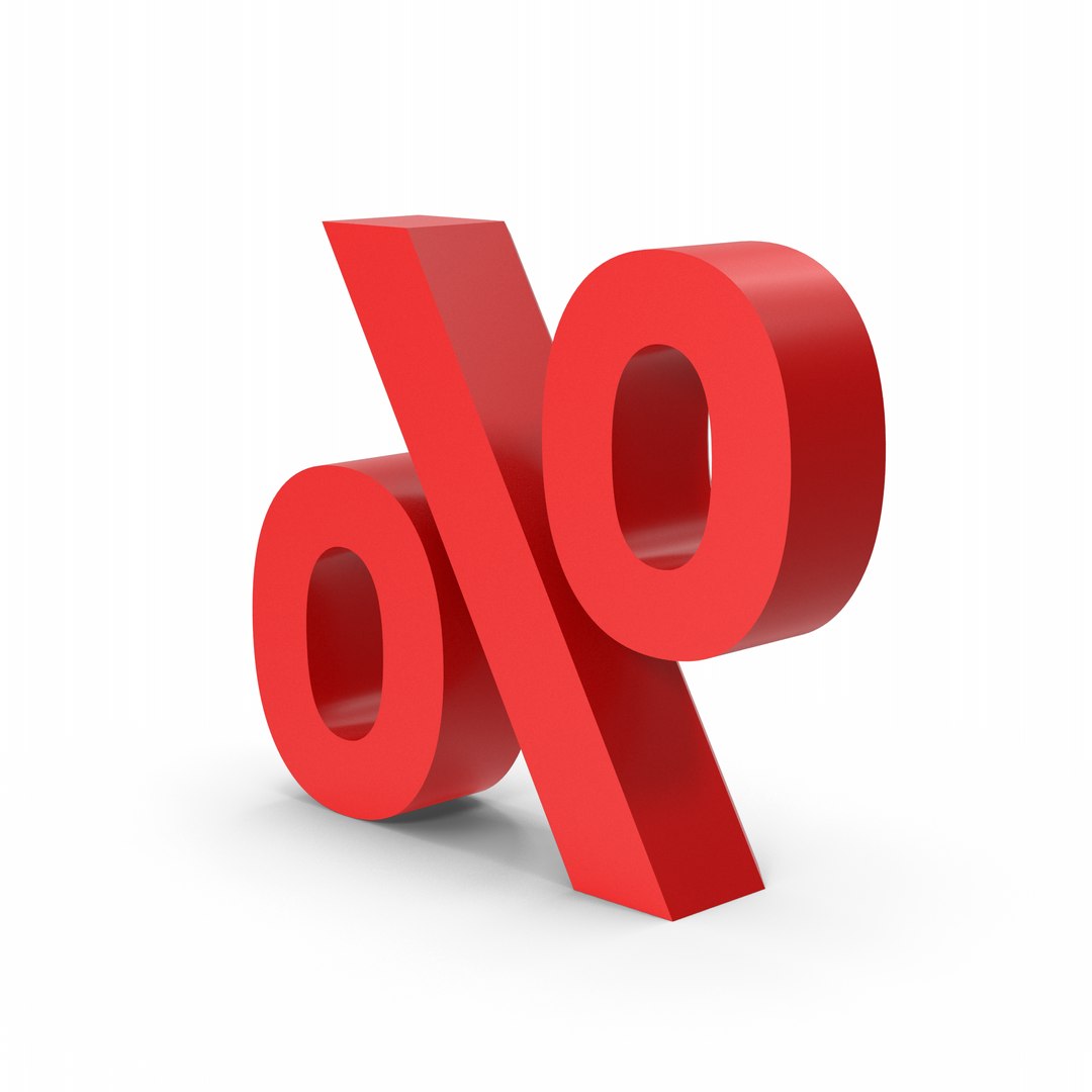 3D Model Red Percentage - TurboSquid 2242882