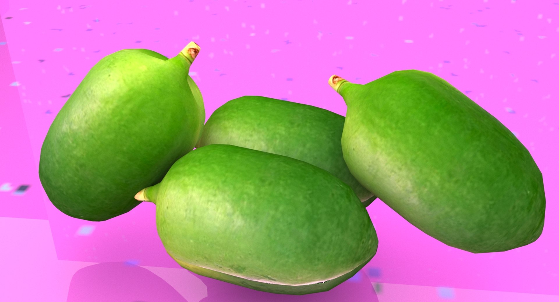 3D papaya fruit food model - TurboSquid 1520312