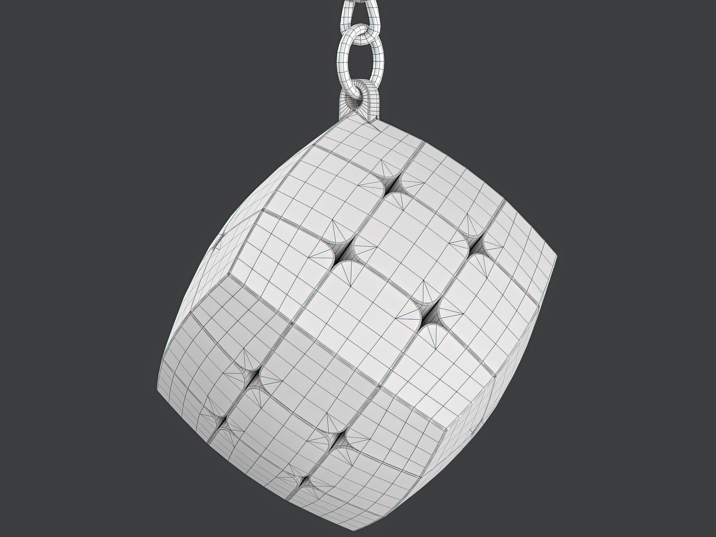 3D Model Cube Keyring - TurboSquid 1677839