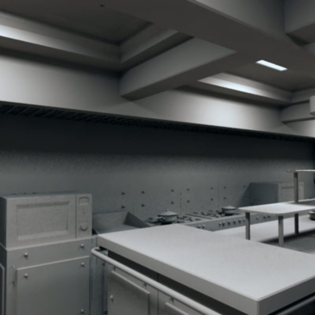 3d Restaurant Kitchen Model