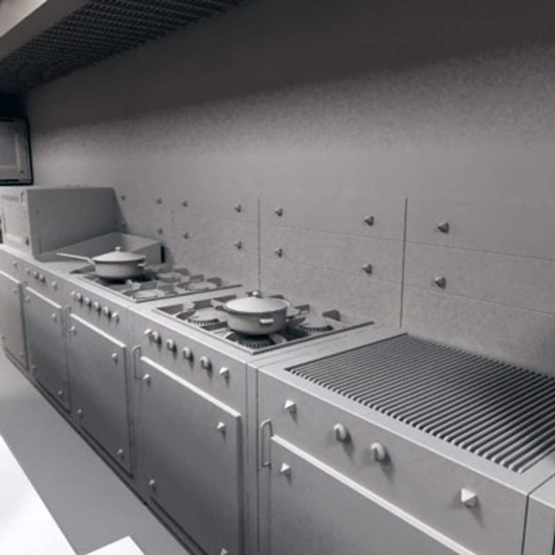 3d Restaurant Kitchen Model