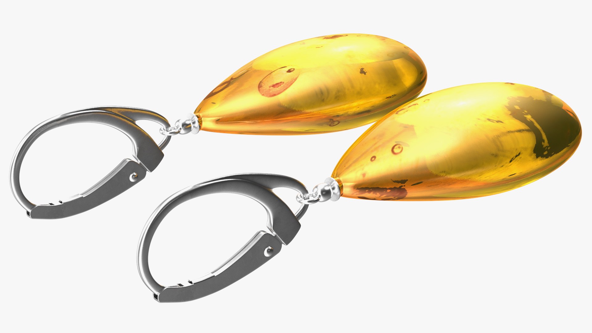 Amber Earring 3D Model - TurboSquid 1872861