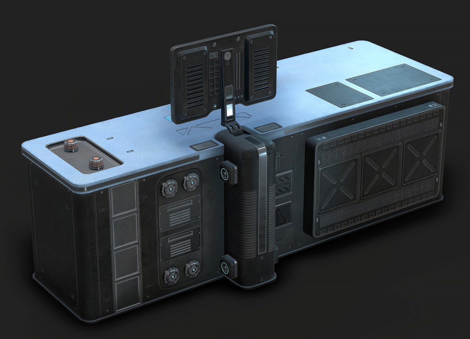Sci Fi Lab Table Model - TurboSquid 1304122
