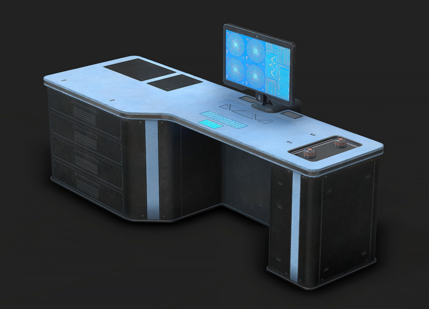 Sci Fi Lab Table Model - TurboSquid 1304122