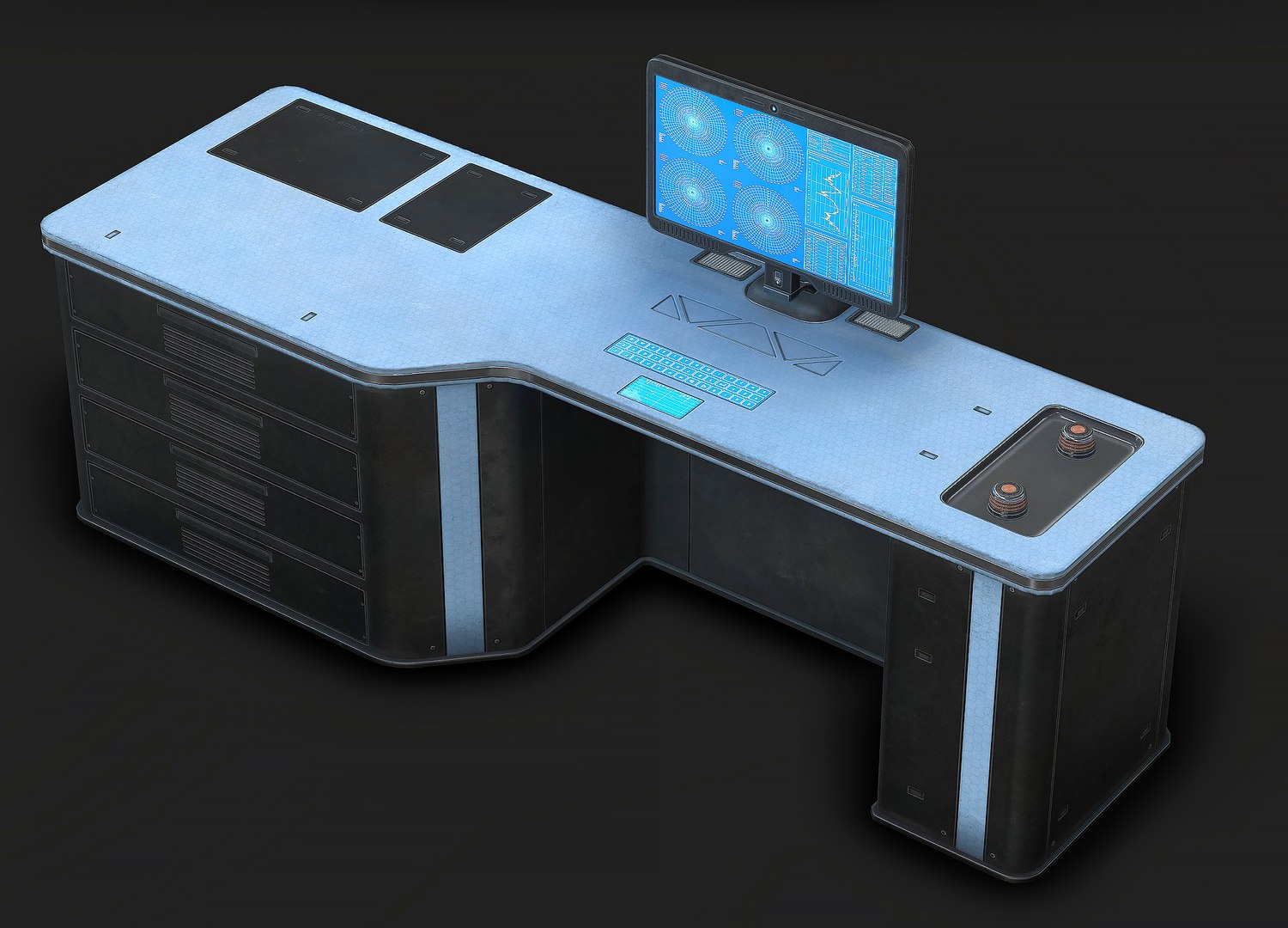 Sci Fi Lab Table Model - TurboSquid 1304122