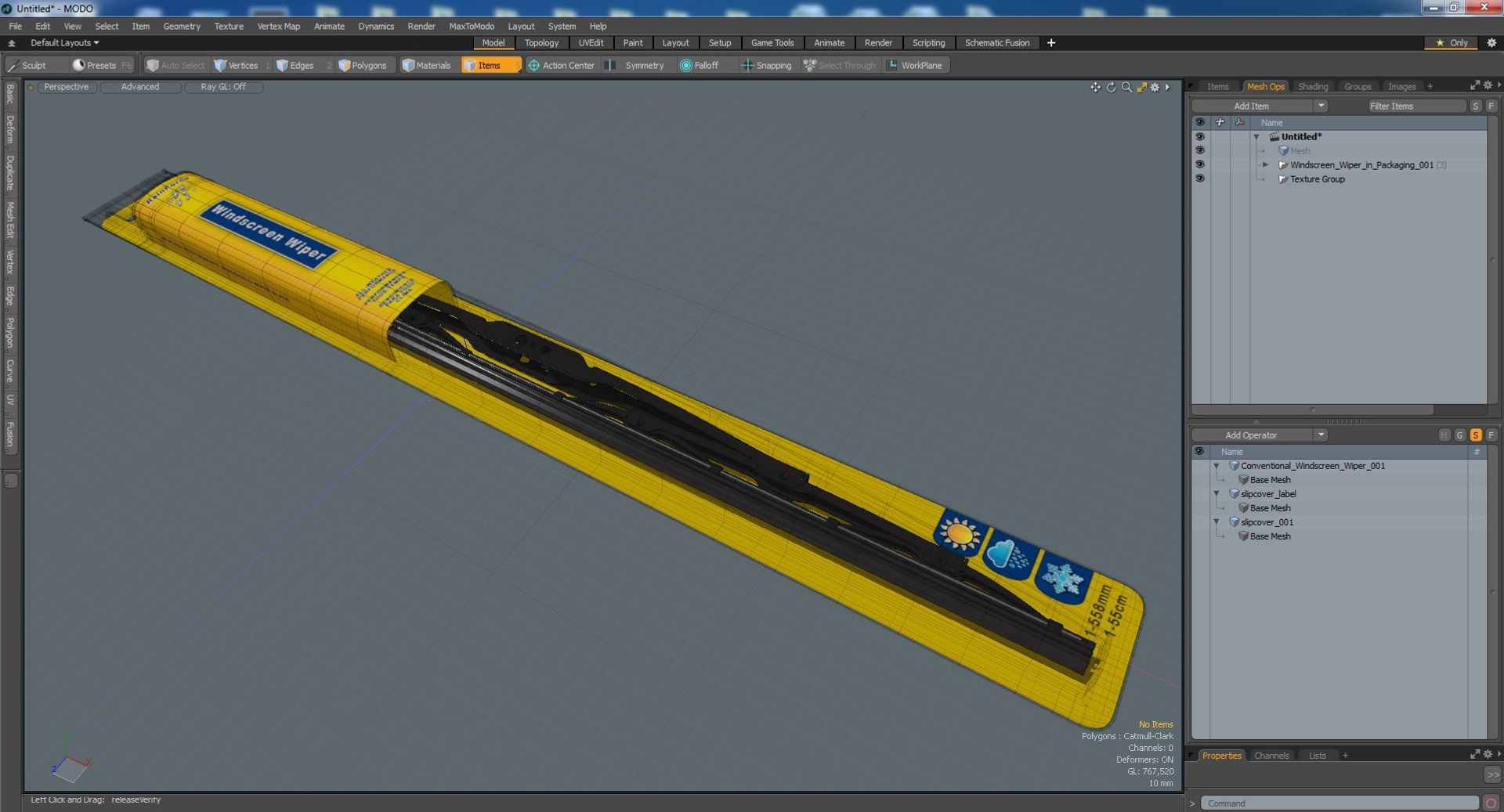 3D model Windscreen Wiper in Packaging - TurboSquid 2003438