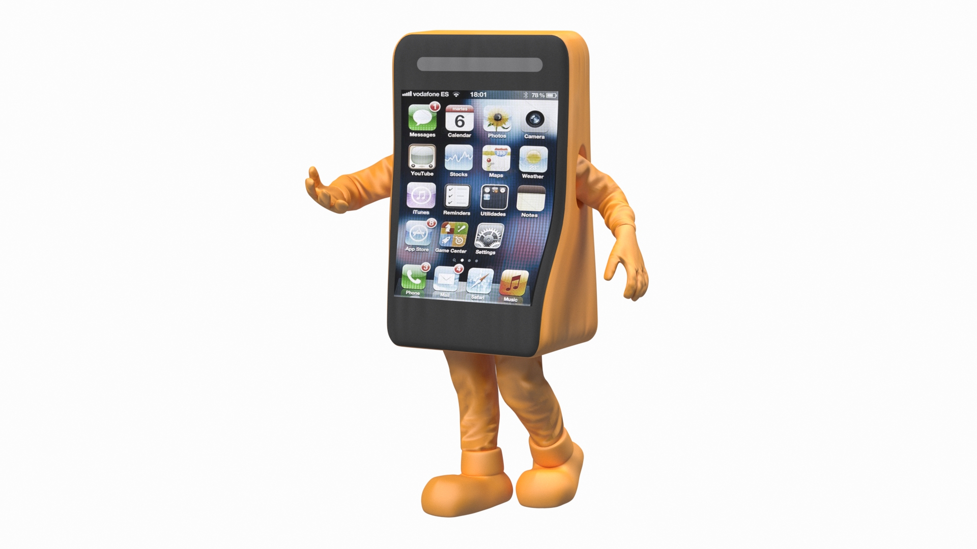 3D Cell Phone Mascot Costumes Collection - TurboSquid 2079727