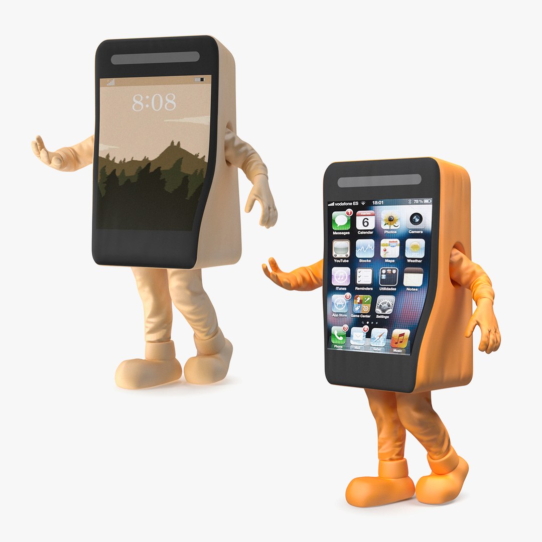 3D Cell Phone Mascot Costumes Collection - TurboSquid 2079727