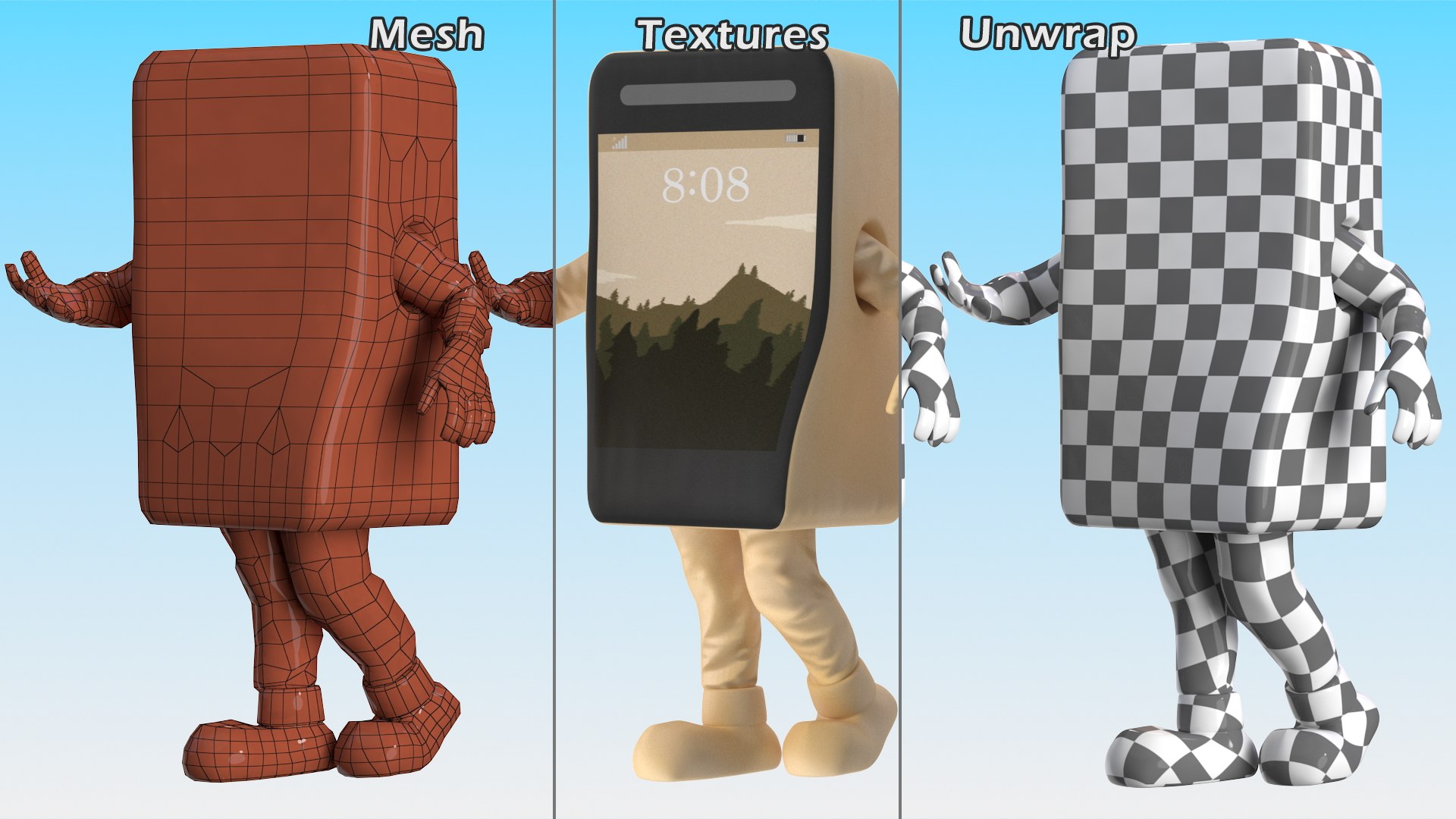 3D Cell Phone Mascot Costumes Collection - TurboSquid 2079727