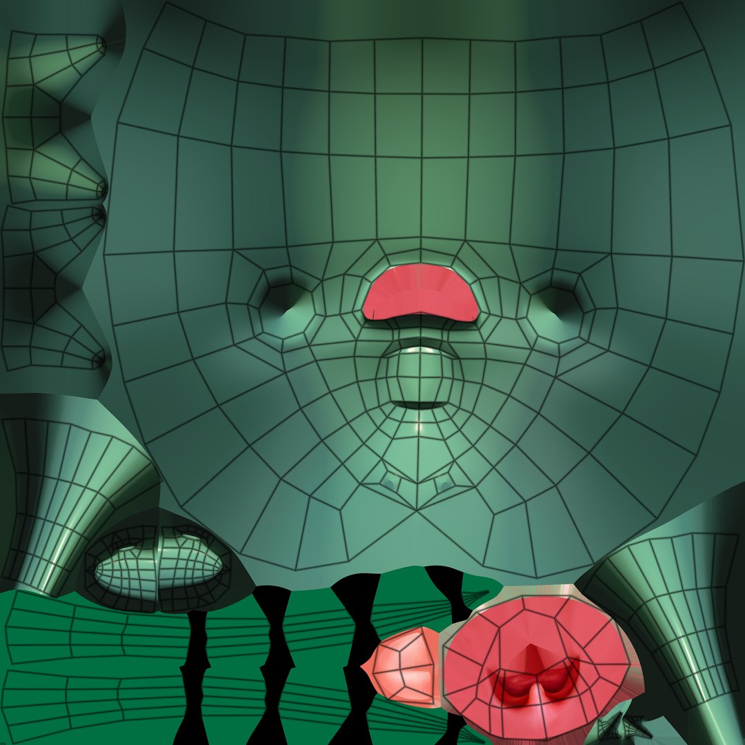 3D Model Plankton From Spongebob Squarepants - Rigged PBR Low-poly 3D ...