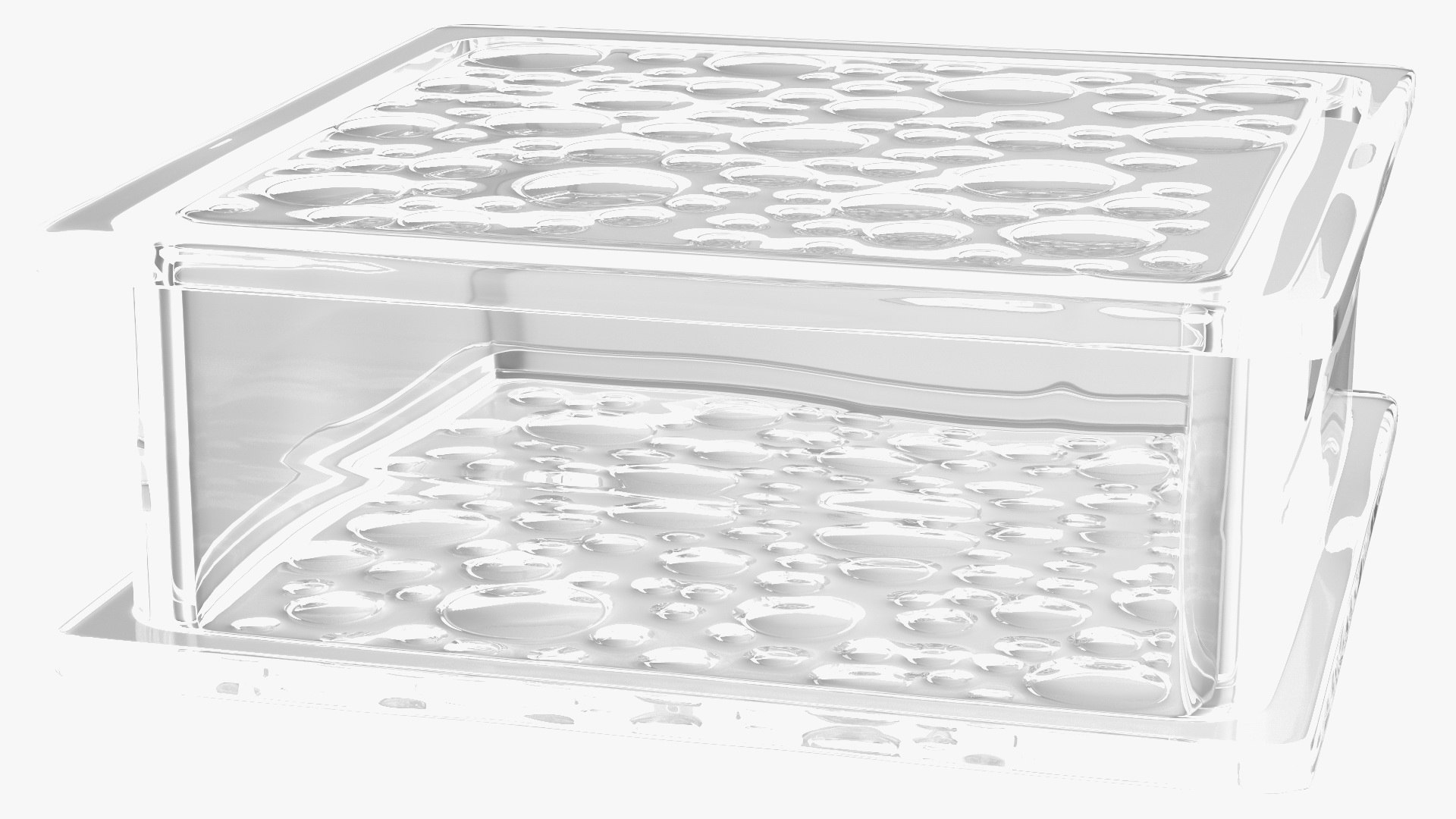 3D Clear Bubbles Glass Block Model - TurboSquid 1830834