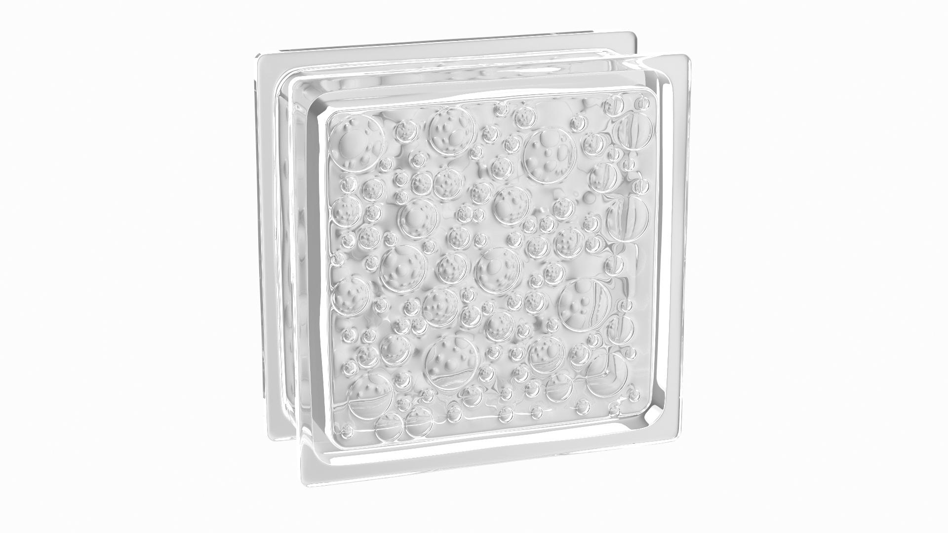 3D Clear Bubbles Glass Block Model - TurboSquid 1830834