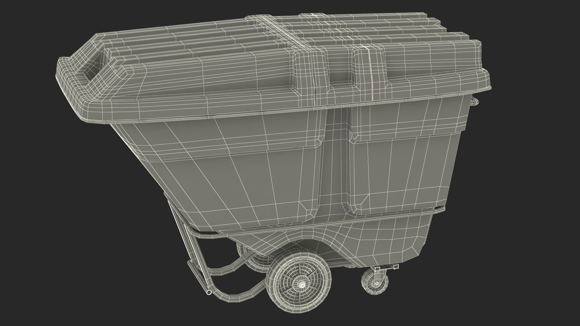 Industrial Uline Tilt Truck Black 3D Model - TurboSquid 2068868